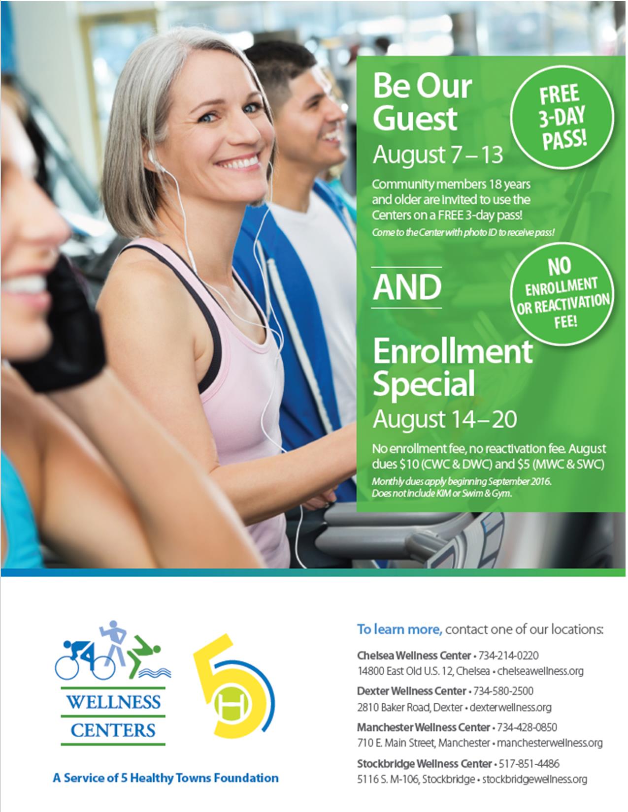 Be Our Guest! 8/7-8/13 | Dexter Wellness Center